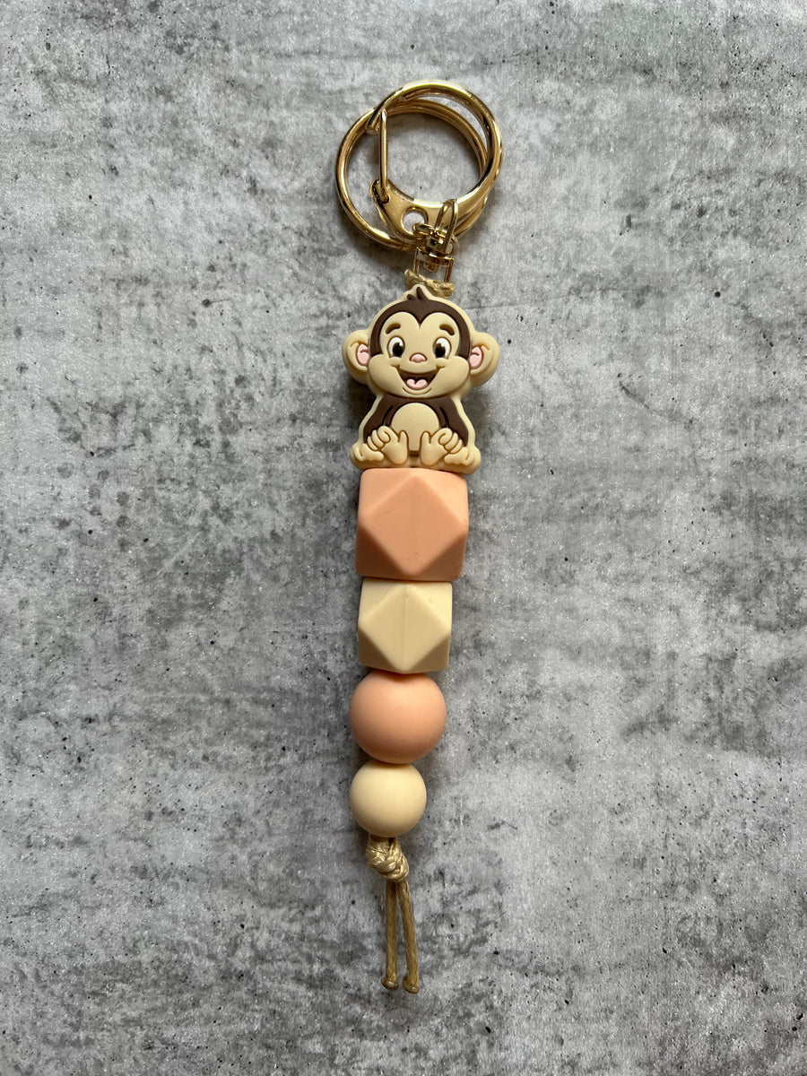 Beige Monkey Keyring – Pick of the Scrunch
